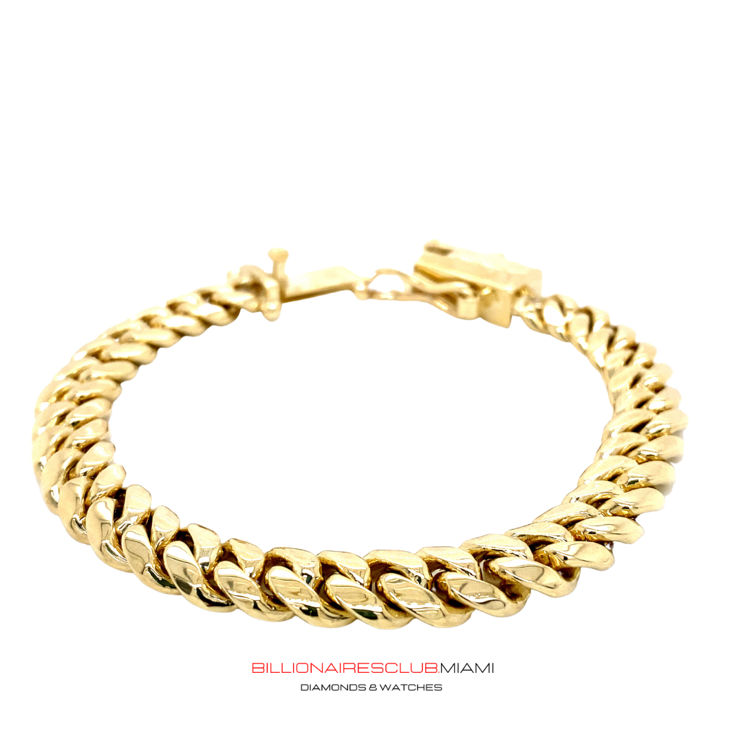 Miami Cuban Link Bracelet 14k Gold – Miami Watch Trade